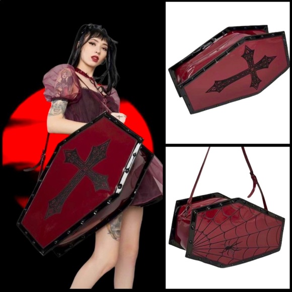Dark Heaven | Bags | Red Wine Coffin Weekender Bag | Poshmark